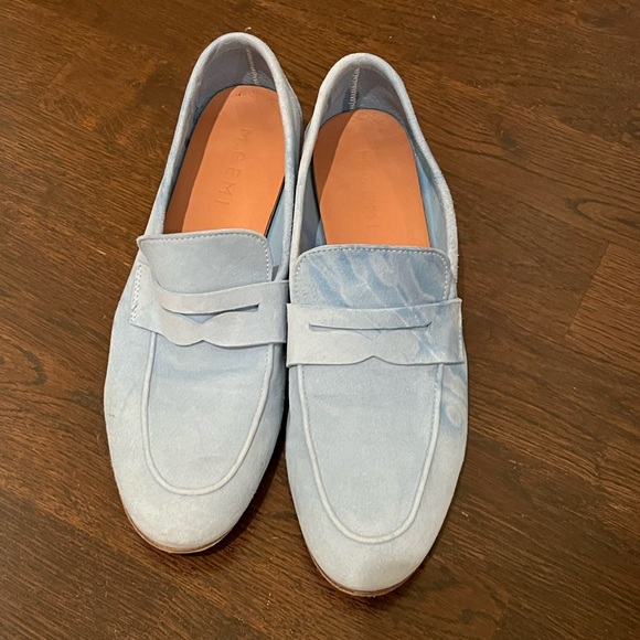 M Gemi | Shoes | M Gemi The Sacca Donna Blue Loafer Suede Shoes Size ...